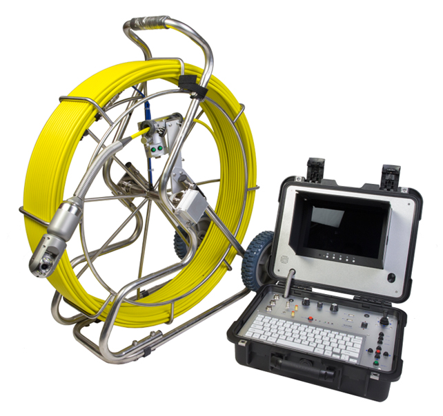 P10000PT-1 Pipe Inspection Camera System with Big Cable Wheel(120M)